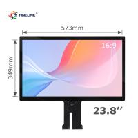 China 23.8 Inch Waterproof Capacitive Touch Screen USB RS232 I2C 10 Points G+G for sale