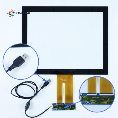 China 15 inch Industrial USB EETI Touch Screen Panel Overlay G+G 10 Points for sale