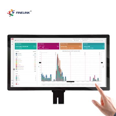 China 43 Inch PCAP G+G Capacitive Touch Panel 10 Points for Fitness Mirror EETI ILITEK for sale