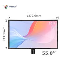 China 16 9 Aspect Ratio 55 Inch Touch Screen PCAP Multi Touch Advertising Board for sale
