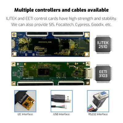 China Custom Multi Finger Touch Screen Sensor 250x428mm 178° Viewing Angle IIC USB RS232 for sale
