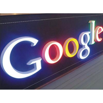 China Alphabet Logo Acrylic Backlit Letterdecorative Wall Mount Led Illuminated Sign Metal Channel Letter for sale