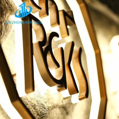 China Stainless steel metal Backlit letters shop company custom backlit letters for sale