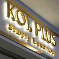 China ManMufacturer Custom Laser Cutting 3D Metal Titanium Backlit Signage Stainless Steel Letter Mirror Electronic Signs for sale