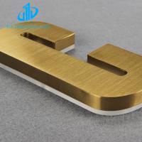 China Hot Sellingized Outdoor Waterproof Metal Stainless Steel Led Backlit Letters Sign for sale