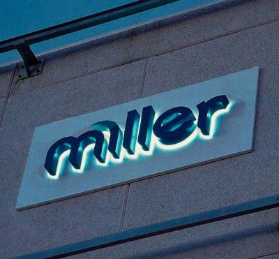 China 3d Company Name Outdoor Circular Logo Customacrulic Led Sign Backlit Box Illuminated Light Letters for sale