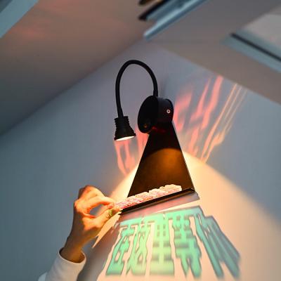 China Color acrylic advertising signs distribution custom spotlights follow the heart to adjust the logo hollowed out projection logo for sale