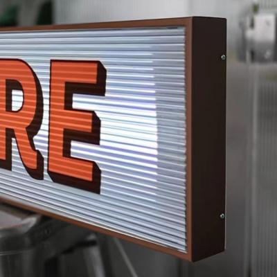 China Corrugated acrylic light box billboard beautiful door head sign shop is easier to attract customer flow for sale