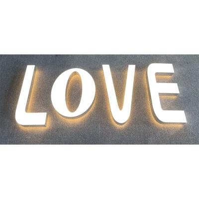 China Factory Manufacture Various Exposed Led Logo Luminous Words Billboard Customization for sale