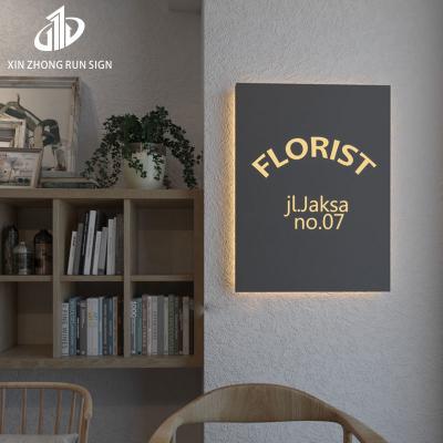 China Custom Restaurant Cafe Led Illuminated Sign Led Light Box Signage Projecting Sign for sale
