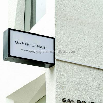 China Factory Price Stainless Steel Advertising Light Box Outdoor Double Sides Led Light Box for sale