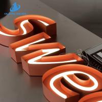 China Retro neon outdoor lighting lettering metal double-sided 3D slot lettering for sale