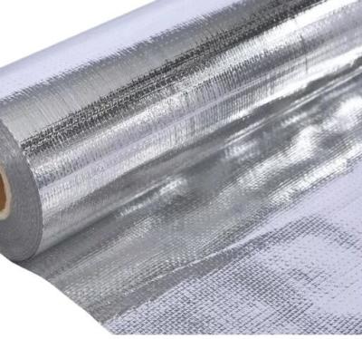 China Single Or Double Reflective Woven Fabric Aluminum Foil Backed Woven Fabric Heat Insulation for sale