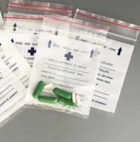 China Double Pocket Zipper Transparent Packaging Film Eco-Friendly Plastic Liquid Bio Hazard Biohazard Medical PE Pathological Seal Bag for sale