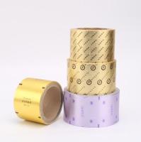 China Customized Golden And  Colored Printed Aluminum Foil For Candy Package Or Chocolate Package In Sheet/on Roll for sale