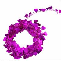 China Love color strips pull flower decoration, Valentine's Day wreath love wire wreath for sale