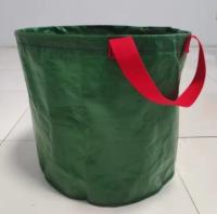 China Park courtyard PE leaf collection bag, flexible and waterproof green leaf collection bag for sale