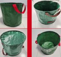 China Park courtyard PE leaf collection bag, flexible and waterproof green leaf collection bag for sale