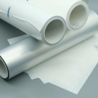 China Primer Coating Matt White Pet Film for Electronic Adhesive Label Facing Material for sale
