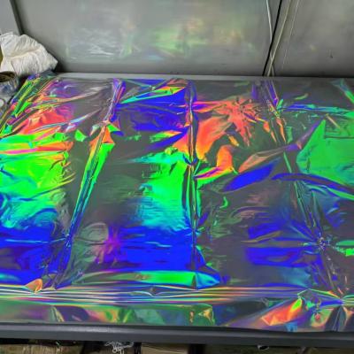China Holographic Pet Film Printable Printing Primer Coating Holographic Reflective Film Thermal Lamination Film for sale