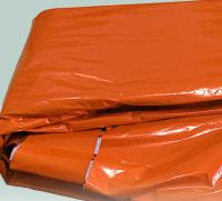 China 25mic Orange PE Aluminized Film Camping Emergency Sleeping Bag for sale