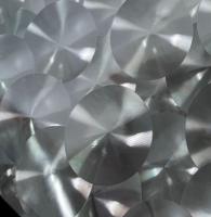 China High-brightness PET aluminum-plated hexagonal cat-eye laser film; cat-eye transfer film. for sale