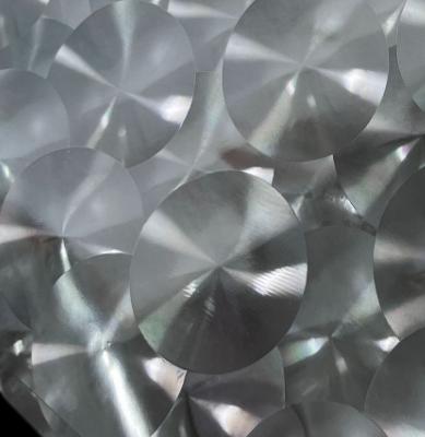 China High-brightness PET aluminum-plated hexagonal cat-eye laser film; cat-eye transfer film. for sale