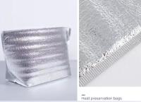 China 40*50cm Flat Mouth Thermal Delivery Packaging Aluminium Foil Insulation Bag for sale