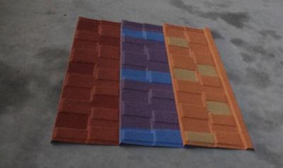 China real terracotta stone sand coated steel roofing tiles with 50 years guarantee for sale