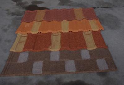 China Long Life Span Stone Coated Steel Roof Tile For Sale By Custom for sale