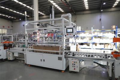China Stationery Notebook Automatic Case Packer 10 Cases/Min Top Load for sale