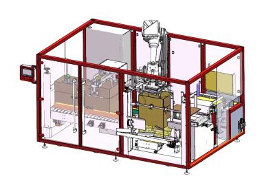 China Beverage Food Robotic Case Packer Syrup Bottle Packing for sale