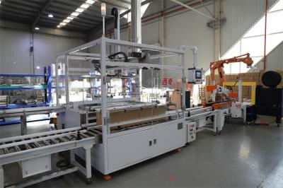 China Pharma Cosmetics Top Loading Case Packer , Grab Type Vertical Case Packer for sale