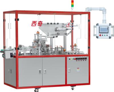 China 80-130pcs/min High Speed Toothpaste Automatic Overwrapping Machine with CAM Feeding Film for sale
