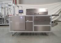 China Semi Automatic Servo Feeding Overwrapper Machine Flat Seal Tray for sale