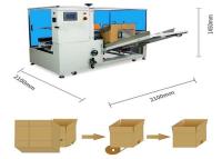 China Oil Bucket Vertical Box Erecting Machine Tape Sealing Combi Carton Erector For Food for sale