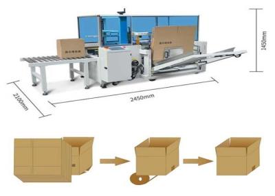 China Cigarette Tobacco Cardboard Box Erector Machine 18 Pcs/Min Vertical Tray for sale