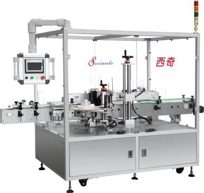 China Pharma Cosmetics Single Side Sticker Labeling Machine 200 Pcs/Min Flat Bottle Label Applicator for sale