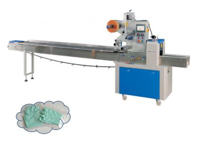 China Rubber Gloves 50hz Pillow Type Packing Machine Medical Flow Wrap Packaging for sale