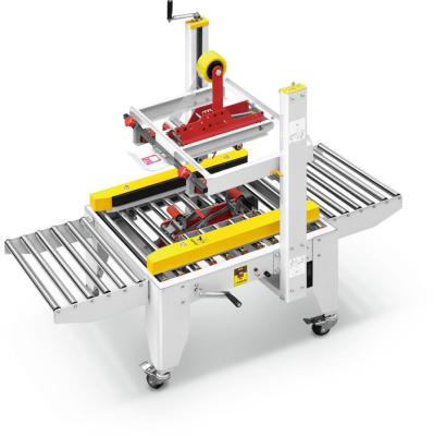 China Semi Automatic Bottom Case Sealing Equipment Top Carton Sealer Machine for sale