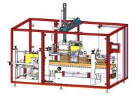 China Pharma Carton Box / Bottle Fully Automatic Vertical Top Carton Case Packer for sale