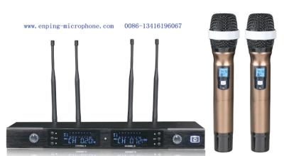 China LS-6200 wireless microphone system UHF IR selecta ble frequency PLL AUTOMATIC INDUCTION  competetive price rack ear for sale