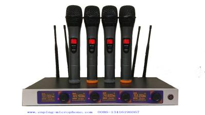 China UM-4000/2  four channels VHF wireless microphone with screen  / micrófono / good quality for sale