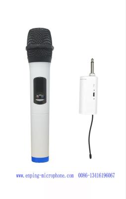 China C8/ cheap universal mini muni-channel channels UHF wireless microphone  with 6.35mm plug for speaker for sale
