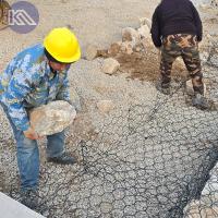 China Flexible And Durable Pvc Coated  Gabion Retaining Wall Baskets For Water Conservancy for sale