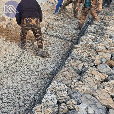 China Pvc Coated Steel Wire Mesh Gabion Baskets Custom Size For Environmental Solutions for sale