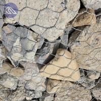 China Q195 Steel Wire Galvanized Hexagonal Gabion Netting For River Protection And Farm House Fencing for sale