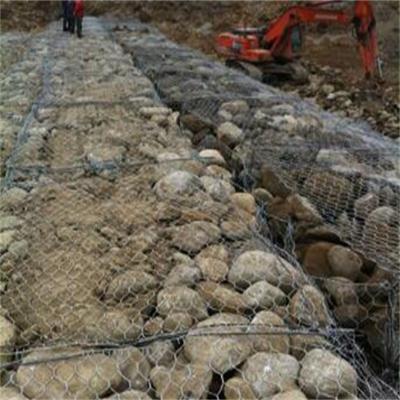 China Low Carbon Steel Zinc Plated Wire Mesh Gabion Basket 2x1x1 Size Ring Connect Fence for sale