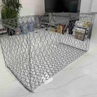 China Heavy Gauge Galvanized Woven Gabion Baskets Mesh Custom Stone Cage Retaining Walls for sale