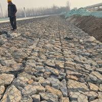 China Customized Galvanized Rock Cage Retaining Wall Nets 1x1x2M Riverbank Erosion Protection for sale